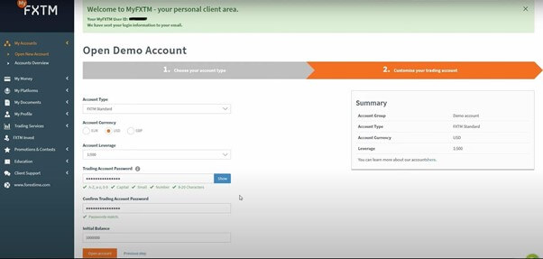 Cuenta Demo FXTM: Como Abrir Una e info Útiles