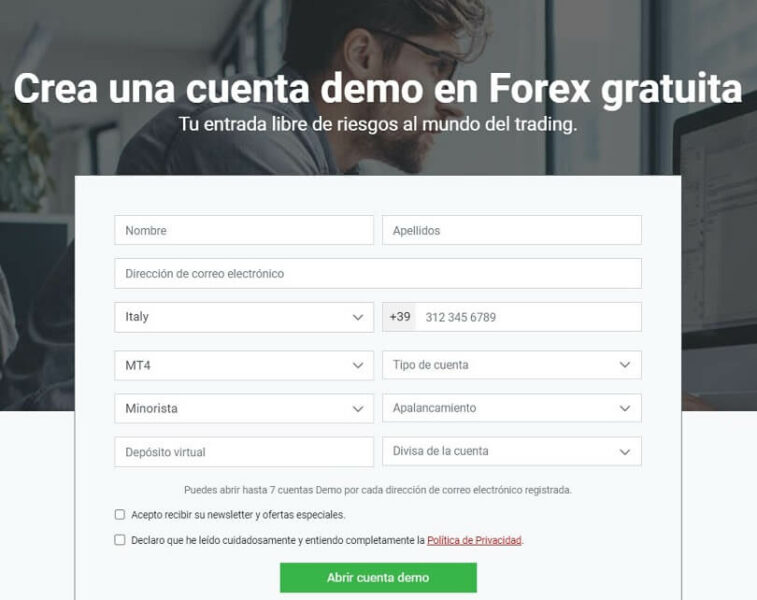 Cuenta Demo Tickmill: Como Abrir Una e info Útiles